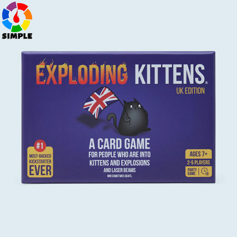 Exploding Kittens UK Edition Card Game | Shopee Việt Nam