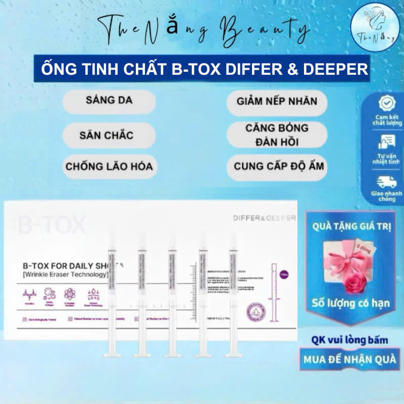 Ống Tinh Chất B Tox DIFFER&DEEPER BE301 Dưỡng Ẩm Căng Bóng Săn Chắc Giảm Nếp Nhăn Chống Lão Hóa ...