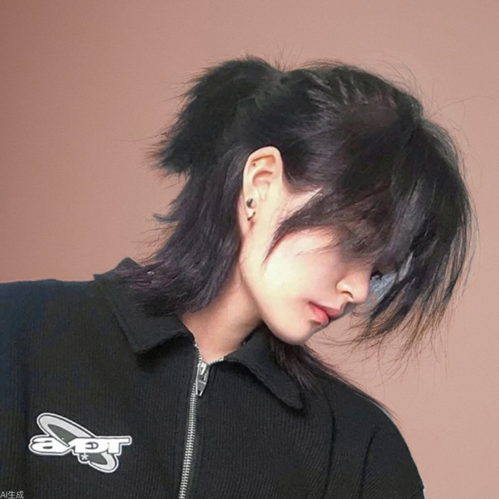 Unisex Đuôi Sói Tóc Giả Samurai Kiểu Tóc Trung Lập Nhật Bản Mullet Đầu ...