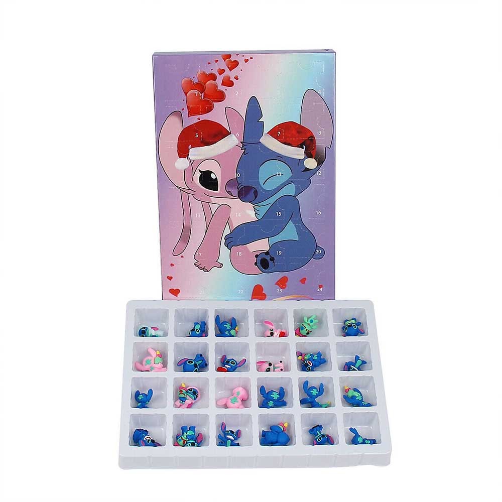 New Christmas Lilo & Stitch 24 Days Countdown Advent Calendar Blind Box ...