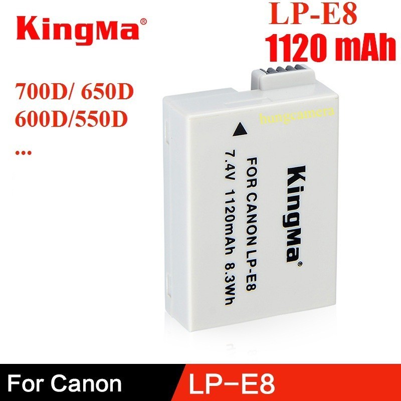 Pin máy ảnh Canon LP-E8 - KingMa chính hãng | Shopee Việt Nam