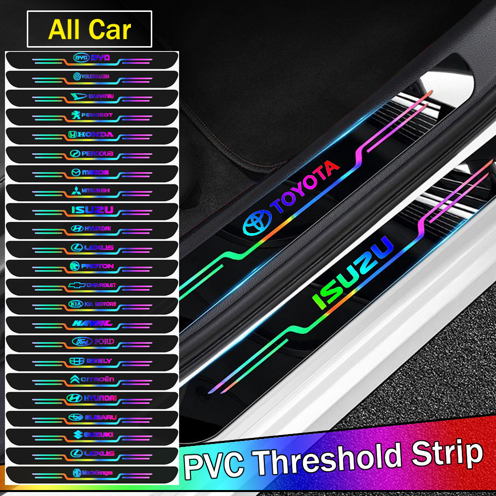 4 Nhựa Pvc Laser Cửa Ô Tô Ngưỡng Miếng Dán Dành Cho Xe Honda Toyota ...