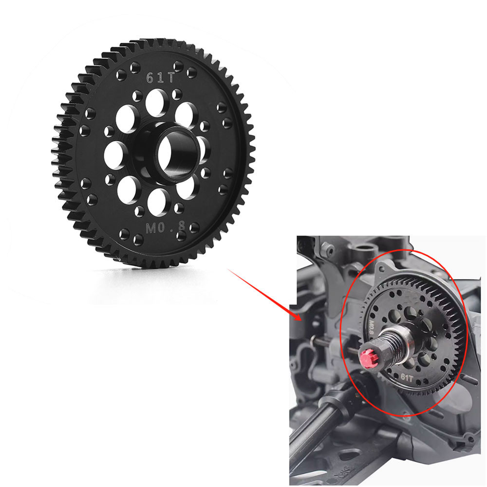 Kim loại 61T Spur Gear 32DP Spur Gear Vi sai Gear thay thế ARA311100 ...