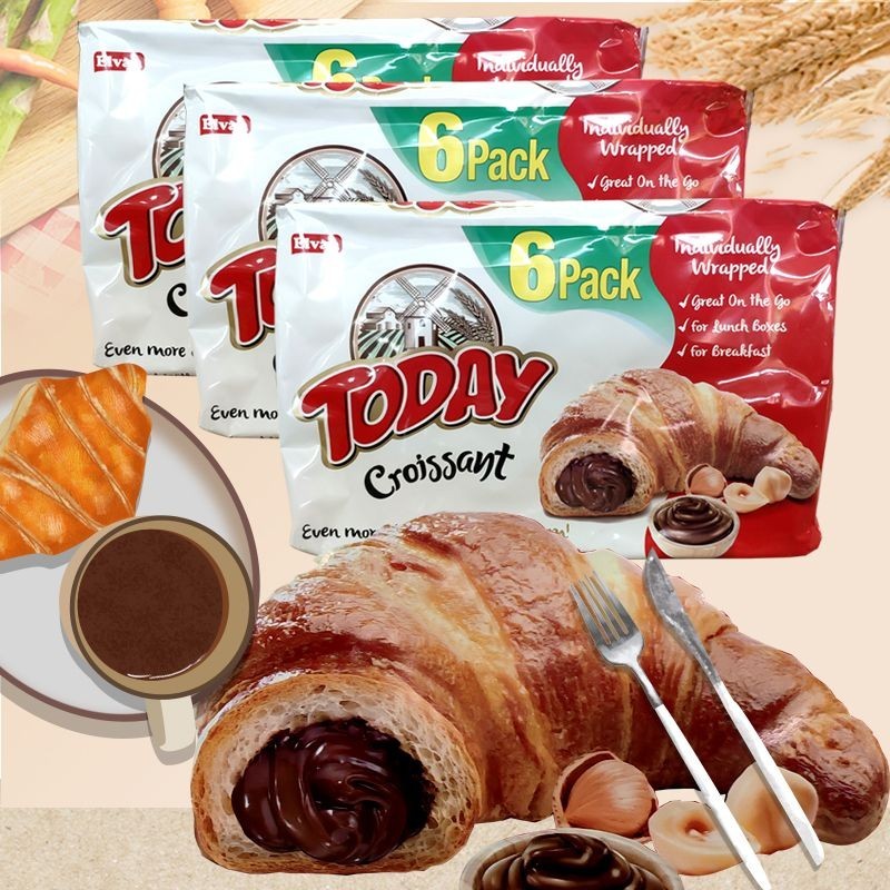 Hương vị Nga Thổ Nhĩ Kỳ Croissant Chocolate Hazelnut Kem Sốt Sandwich ...
