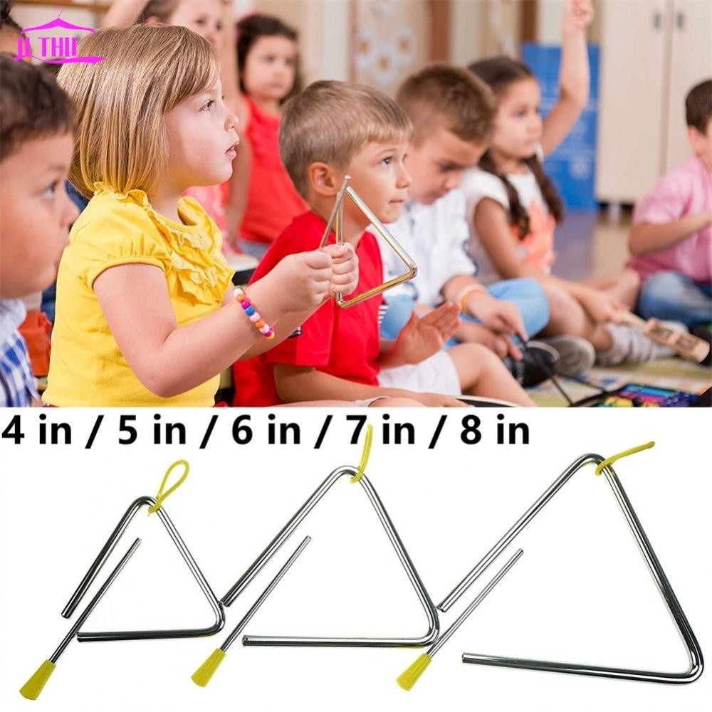 【UTHU】Music Triangle Percussion With Beater 4-8inch Adults Creative ...