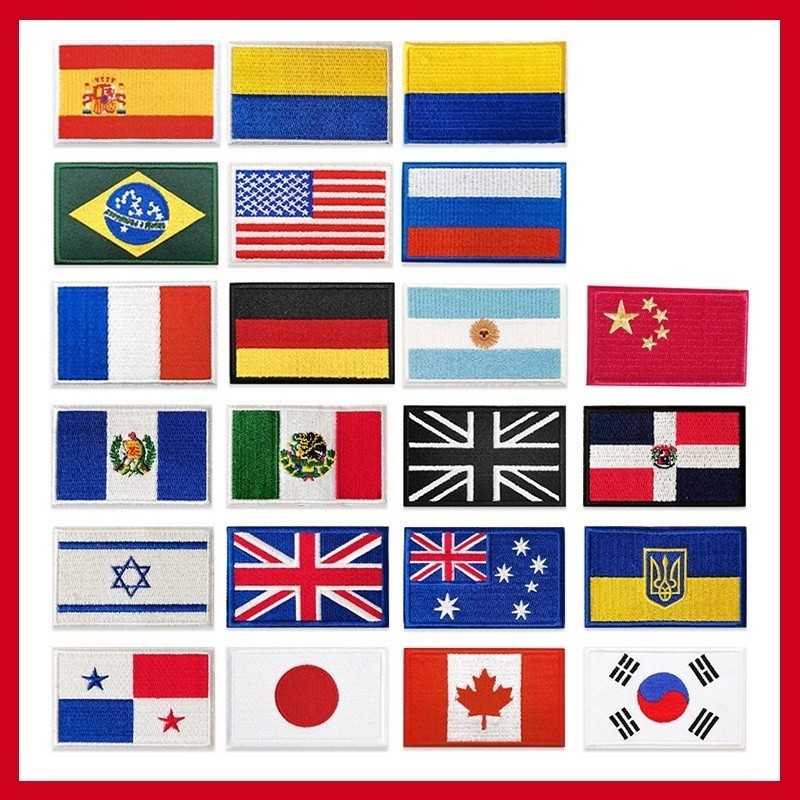 Cờ Quốc Gia Thế Giới Patch Mark Scotland Pháp Đức Nhật Bản Thái Lan ...