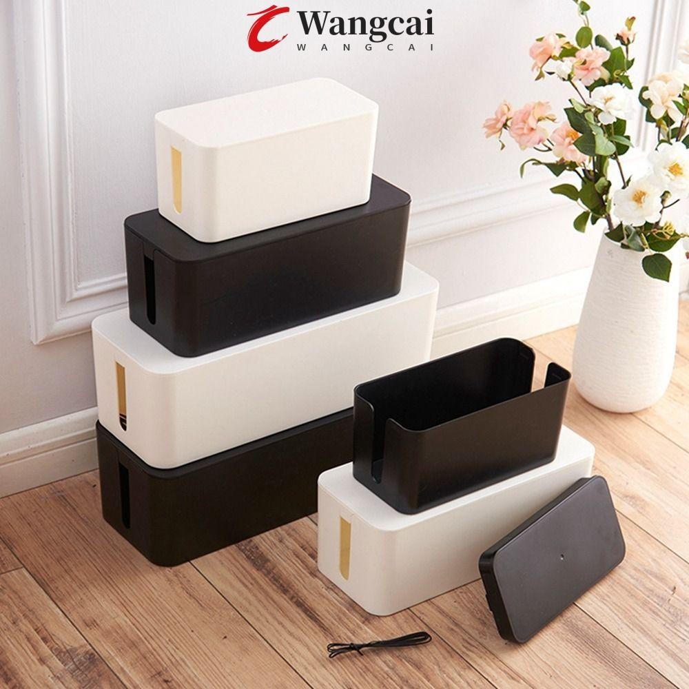 Wangcai Hộp Nhựa Màu Trắng Đựng Ổ Cắm Điện / Dây Cáp Để Bàn Tiện Dụng ...