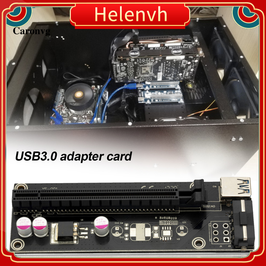 Thẻ Riser Độ dẫn điện tốt Tụ điện rắn 3 FP USB30 Bộ chuyển đổi PCIe thẻ nâng 1X đến 16X hiệu quả ...