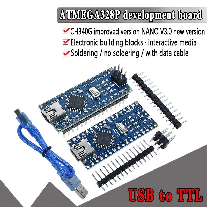 Bo Mạch Điều Khiển Arduino Nano 3.0 Atmega328 Chất Lượng Cao | Shopee ...