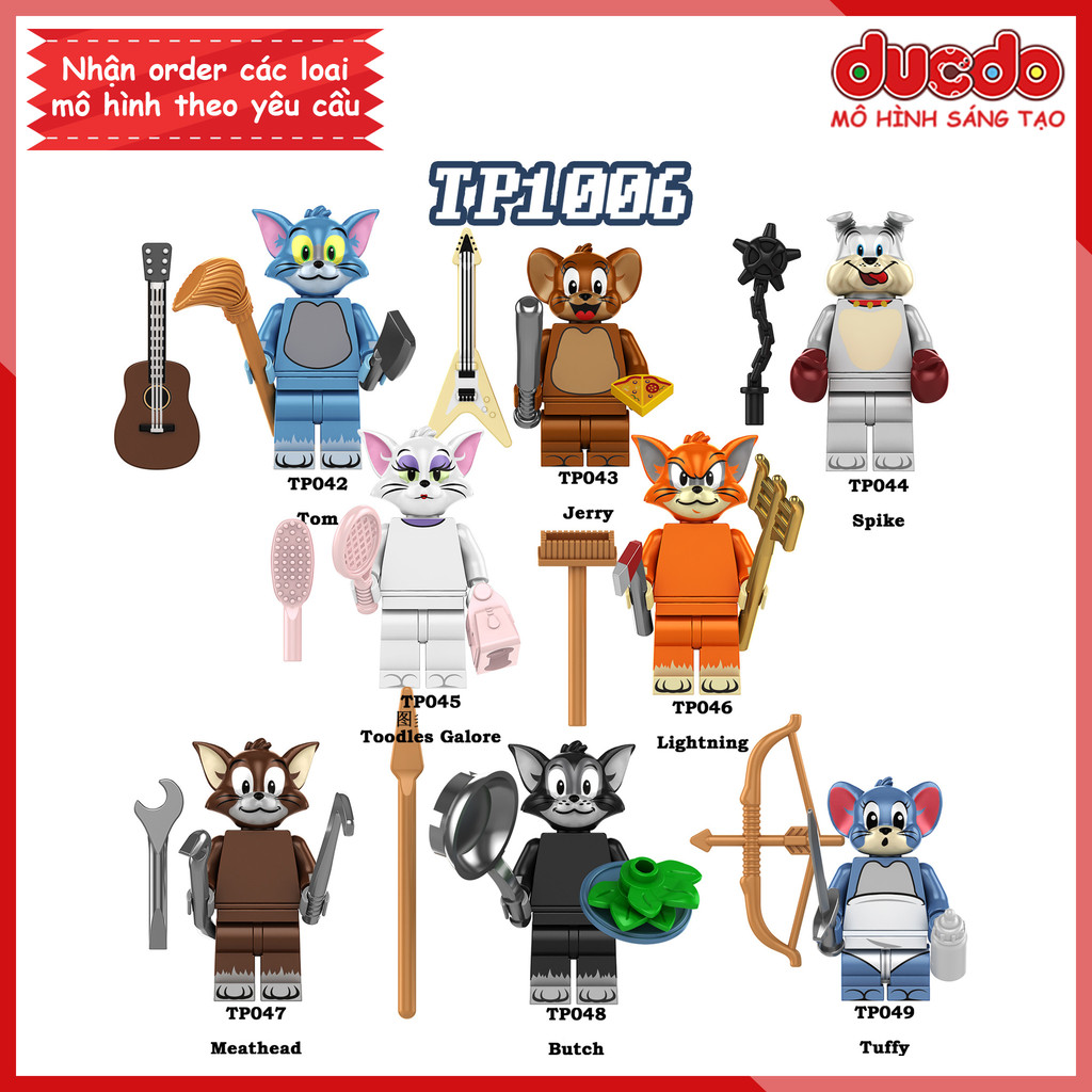 Minifigures các nhân vật hoạt hình Tom and Jerry - Đồ chơi Lắp ghép Xếp ...
