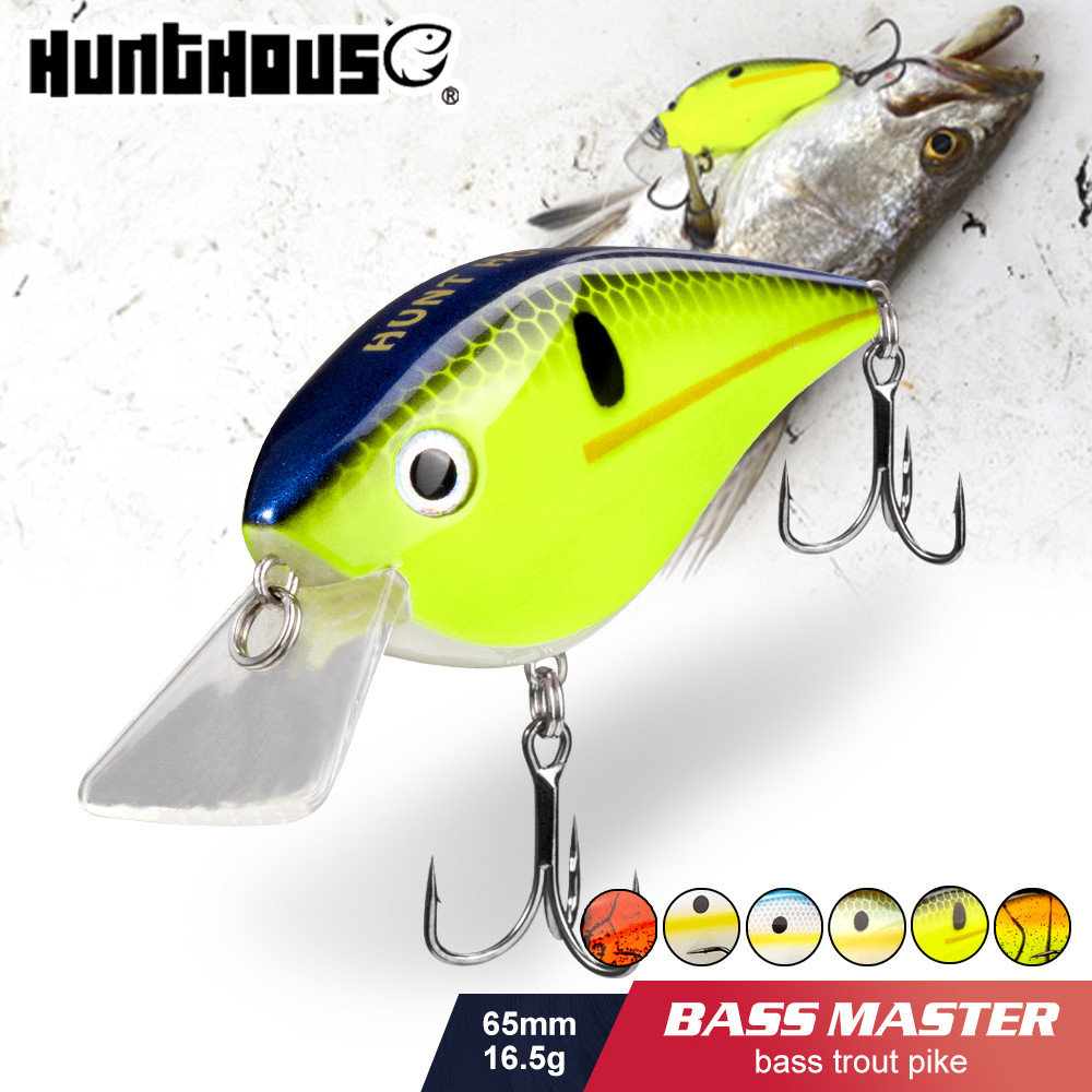 Hunthouse câu cá cứng leurres quây mồi nổi 65mm / 16.5g KVD 2.5 Mỏ vuông crankbait Wobblers ...