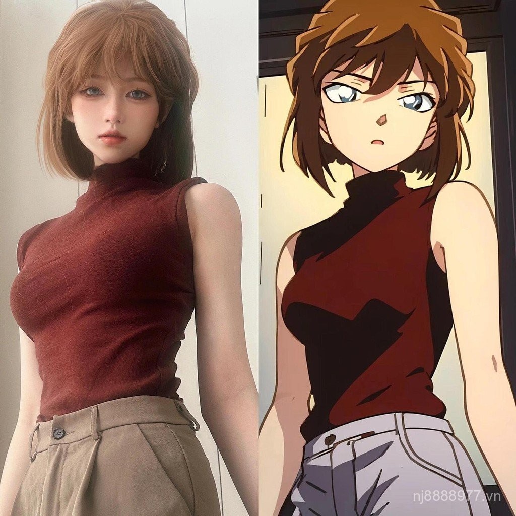 Mới Haihara Ai cos Quần Áo Nữ Thám Tử Lừng Danh Conan Hai Chiều Haibara ...