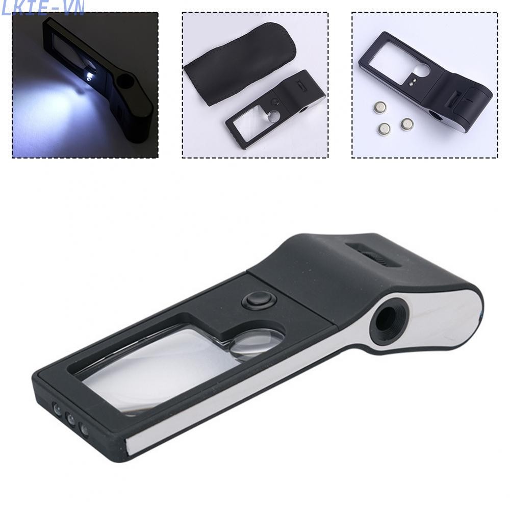 Handheld Magnifying Glass LED UV Light Lightweight Design ABS Material ...