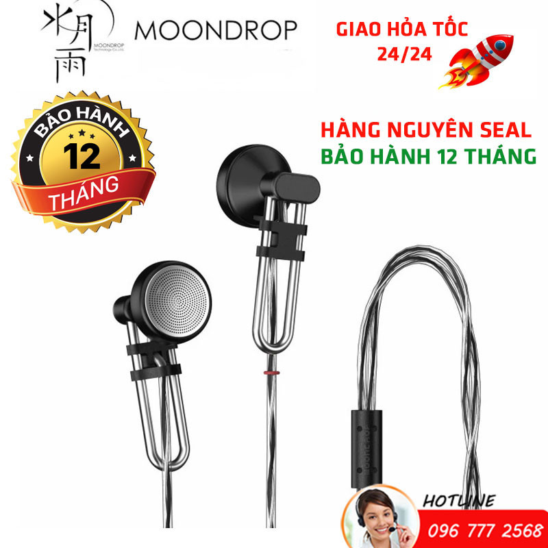 Tai Nghe Nhét Trong MOONDROP U2 Chân 3.5mm -Trình điều khiển: 14,8mm- Nguyên Seal - BH 12 tháng ...