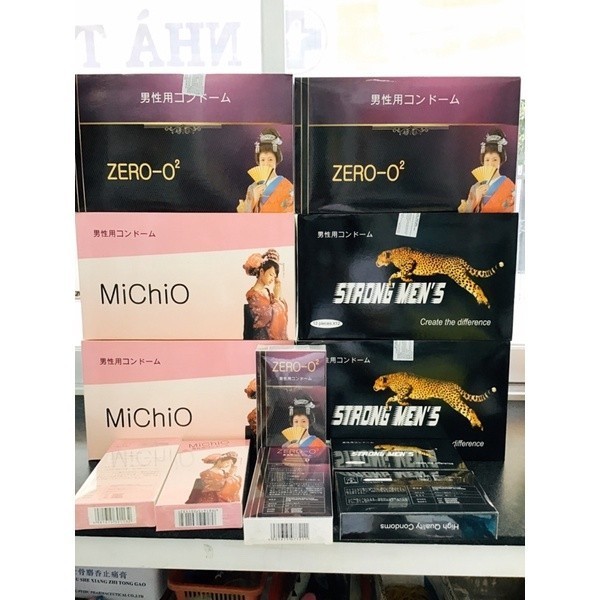 Bao cao su nhật MICHIO , STRONG MEN’S , ZERO-O | Shopee Việt Nam