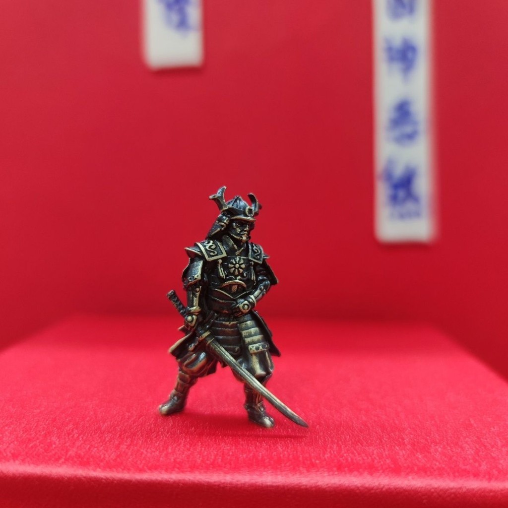 Đồng nguyên chất kim loại, xiên dao, samurai cổ người lính đồ chơi mô ...