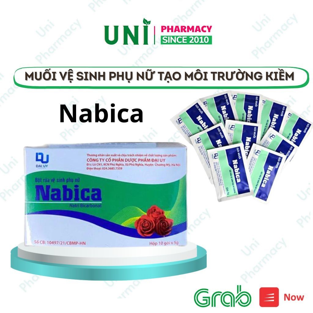Gói muối vệ sinh Nabica hộp hàng chính hãng 10 gói x 5g | Shopee Việt Nam