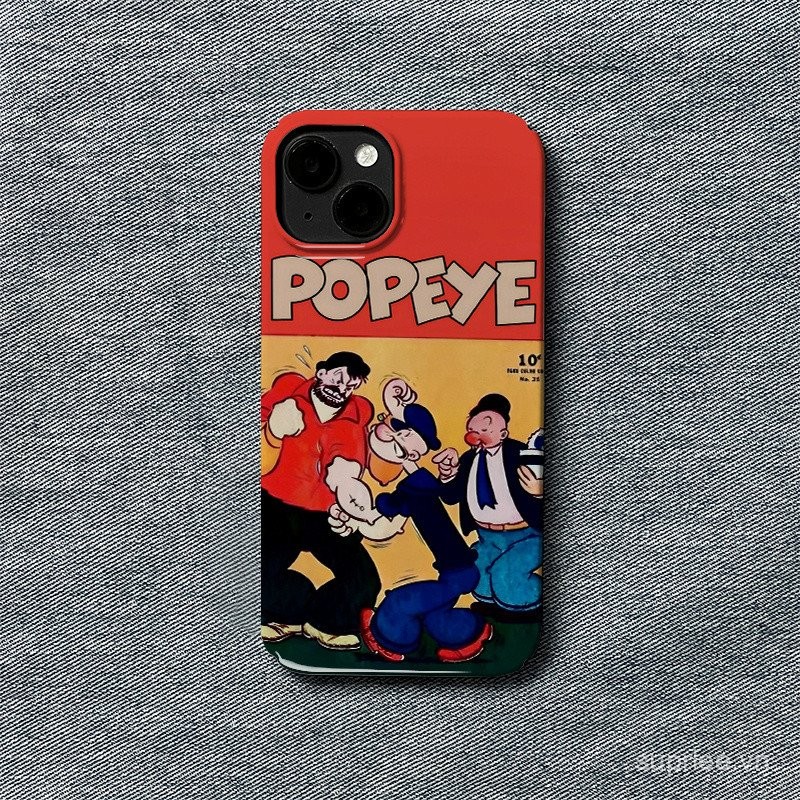 Ốp điện thoại Ốp cứng họa tiết mờ hoạt hình Mỹ Popeye Ốp bảo vệ chống rơi vỡ phù hợp với iPhone ...