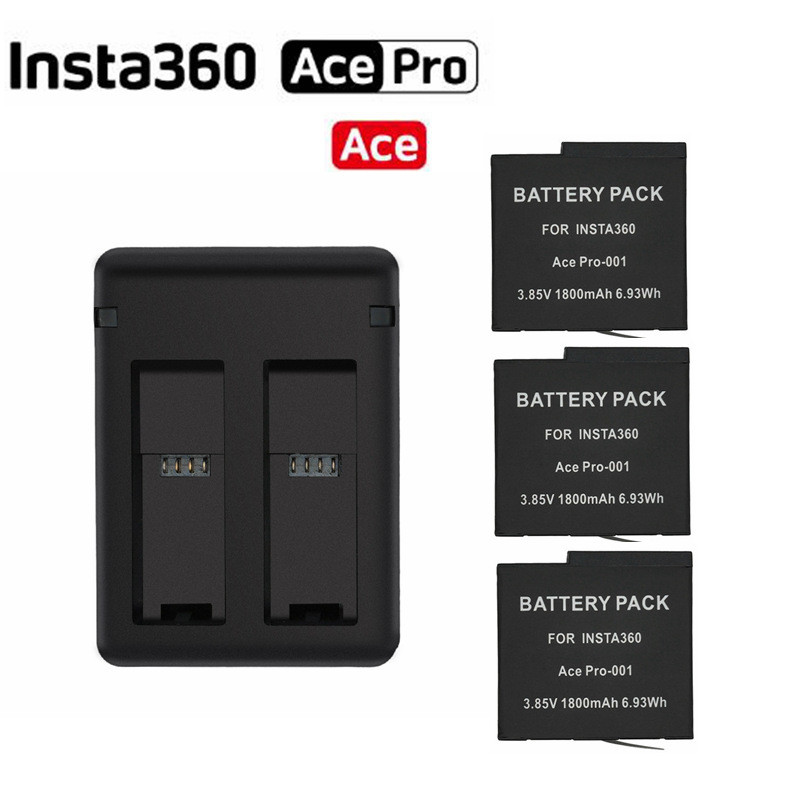 Pin Insta360 Ace Pro + Bộ sạc USB kép cho phụ kiện pin Insta360 Ace ...