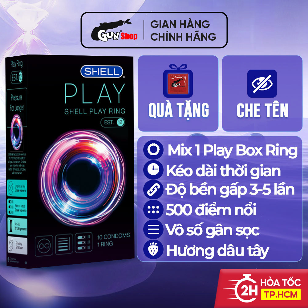 Bao cao su Shell Play - Hộp 10 cái + 1 Play Box | GUNSHOP VIỆT NAM | Shopee Việt Nam
