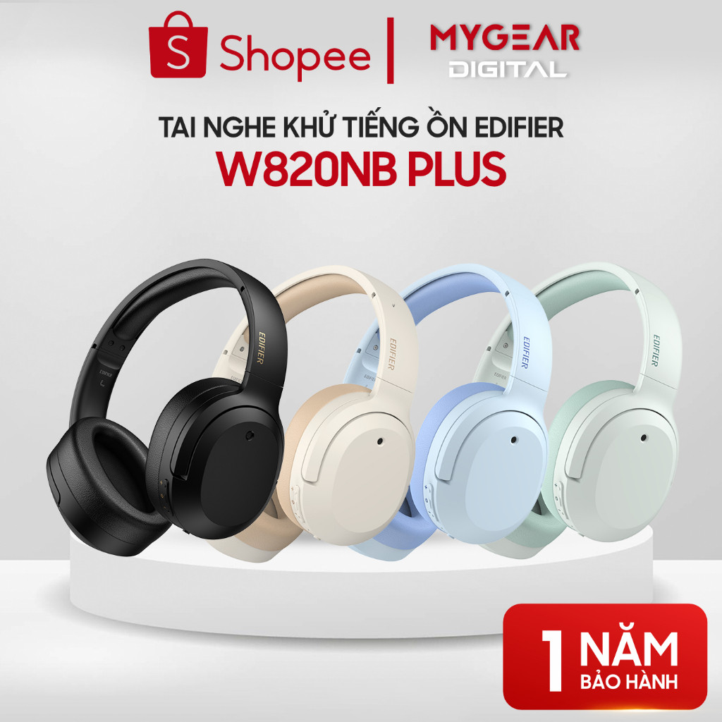 Tai nghe chụp tai khử tiếng ồn Bluetooth Edifier W820NB Plus - New ...