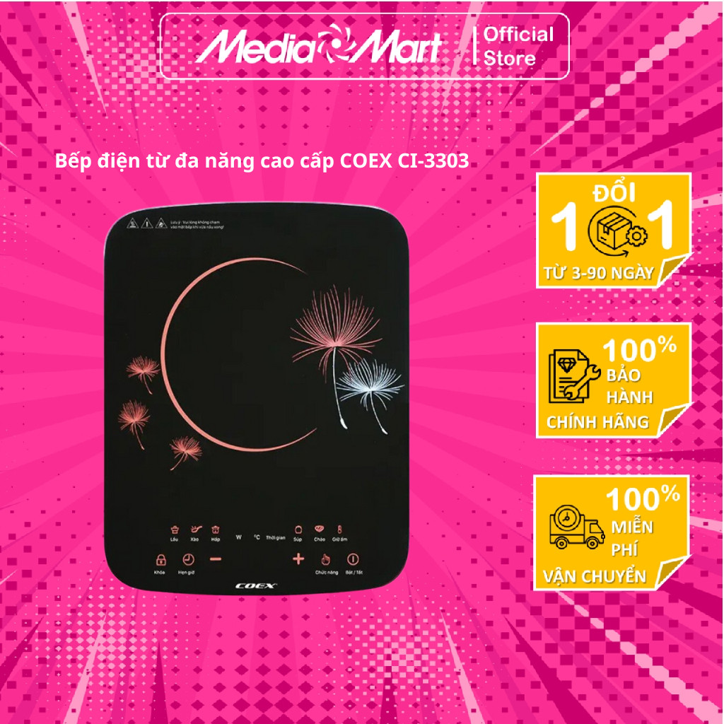 Bếp điện từ đa năng cao cấp COEX CI-3303 (Kèm nồi lẩu) | Shopee Việt Nam