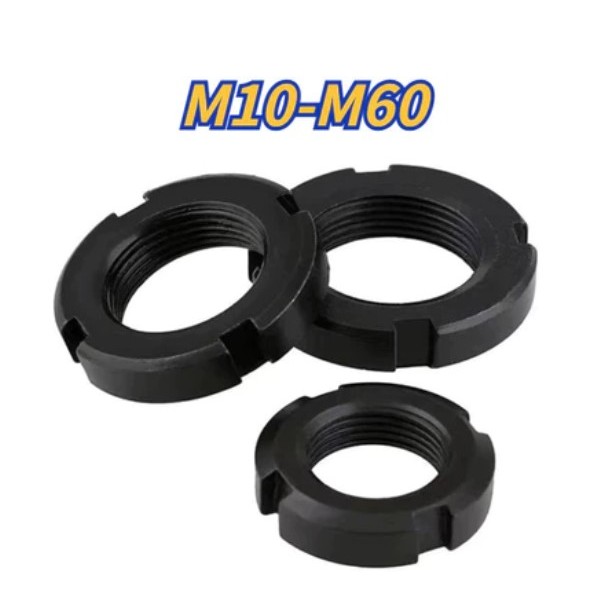 Đai ốc khóa trục ren mịn M10 M12 M14 M16 M18 M20 M22 M24 M25 M27 M30 ...