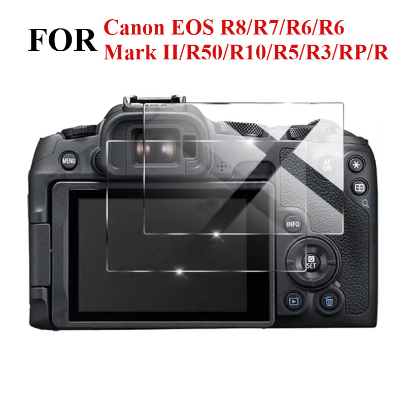 2 Chiếc Kính Cường Lực Bảo Vệ Màn Hình Cho Canon EOS R10 R8 R7 R6 Mark II R50 R5 RP Phim Chống ...