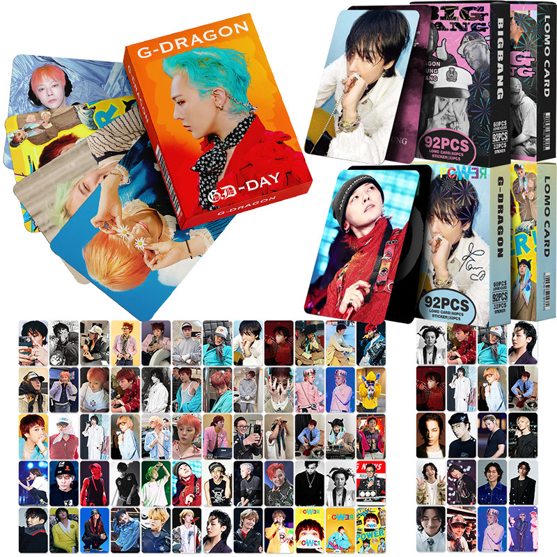 Lomo Card G-Dragon Photocard bigbang 92 Chiếc Album Thẻ Dán Lomocard ...