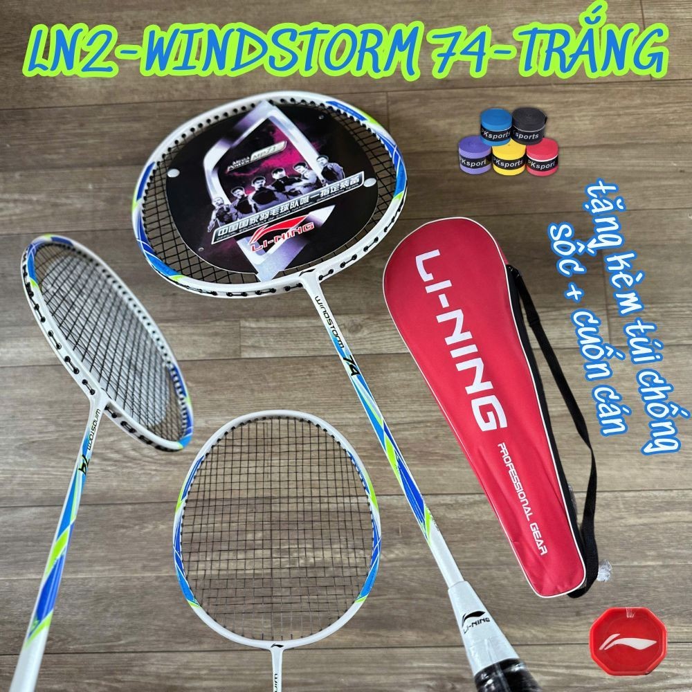 VỢT CẦU LÔNG LiNing WINDSTORM 74 Chuyên Nghiệp siêu bền nhẹ lực căng ...