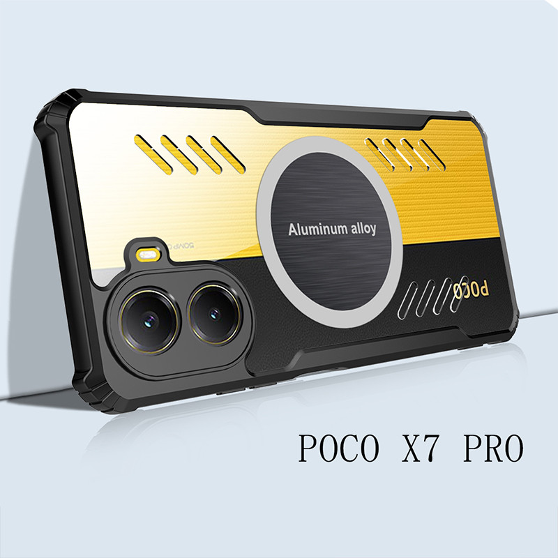 Vỏ trong suốt tản nhiệt cho Xiaomi poco X7 Pro, poco X7 X6 Pro Vỏ xe từ ...