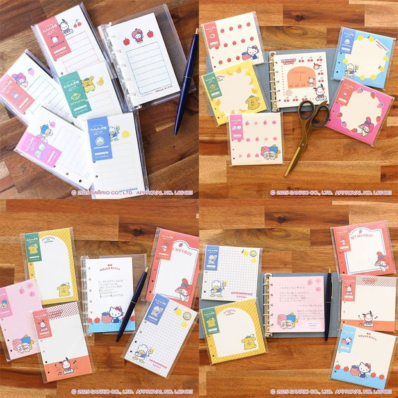 PUFFOCAT ☢ Sổ tay Furukawa Papercraft Limited Sanrio M5 M6 Lá rời ...