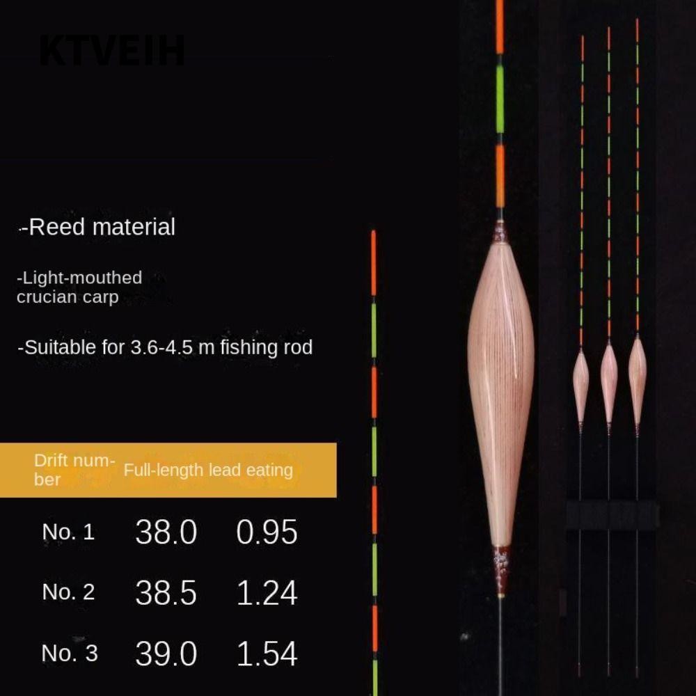 KTVEIH Phao câu cá , Phao phao phao chống trượt, Đèn báo đuôi dài chất ...
