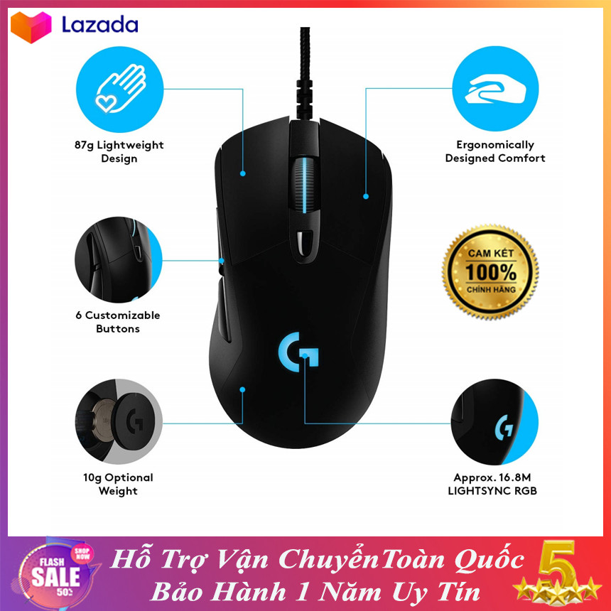 Chuột Chơi Game Logitech G403 Lightsync RGB Chính Hãng - Chuột có dây ...