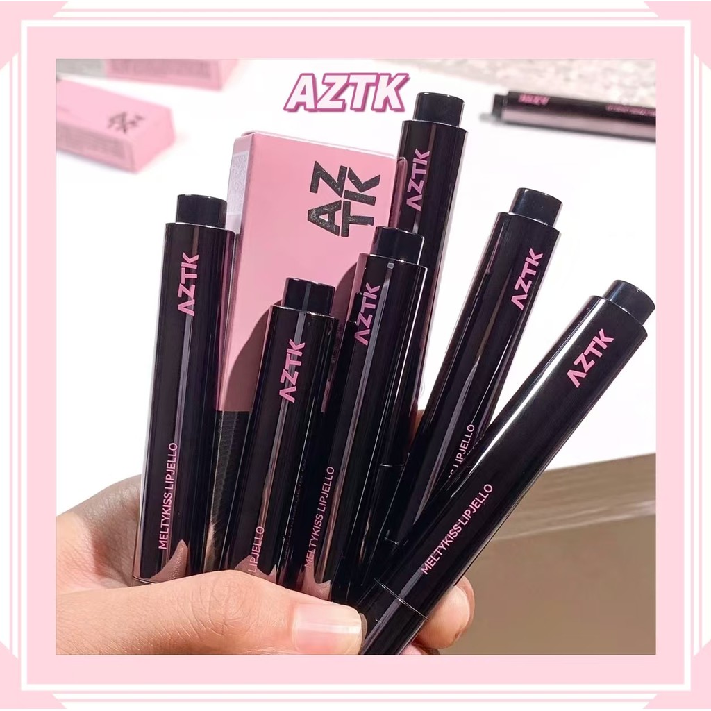 Aztk Son dưỡng môi Son bóng gương ánh Sáng nước mj05 Son môi màu nude ...