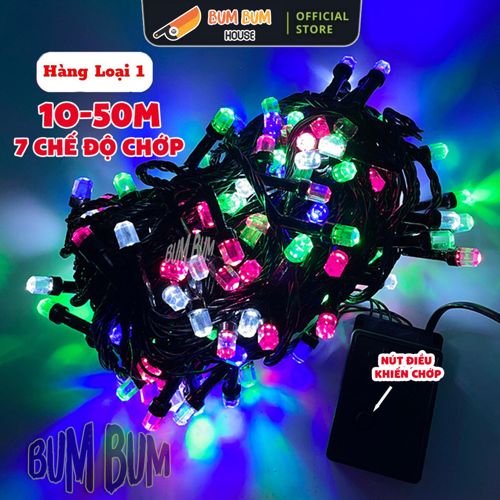 Dây đèn Led nháy bi bọt 10M-40M trang trí tết trang trí đào quất , đèn ...