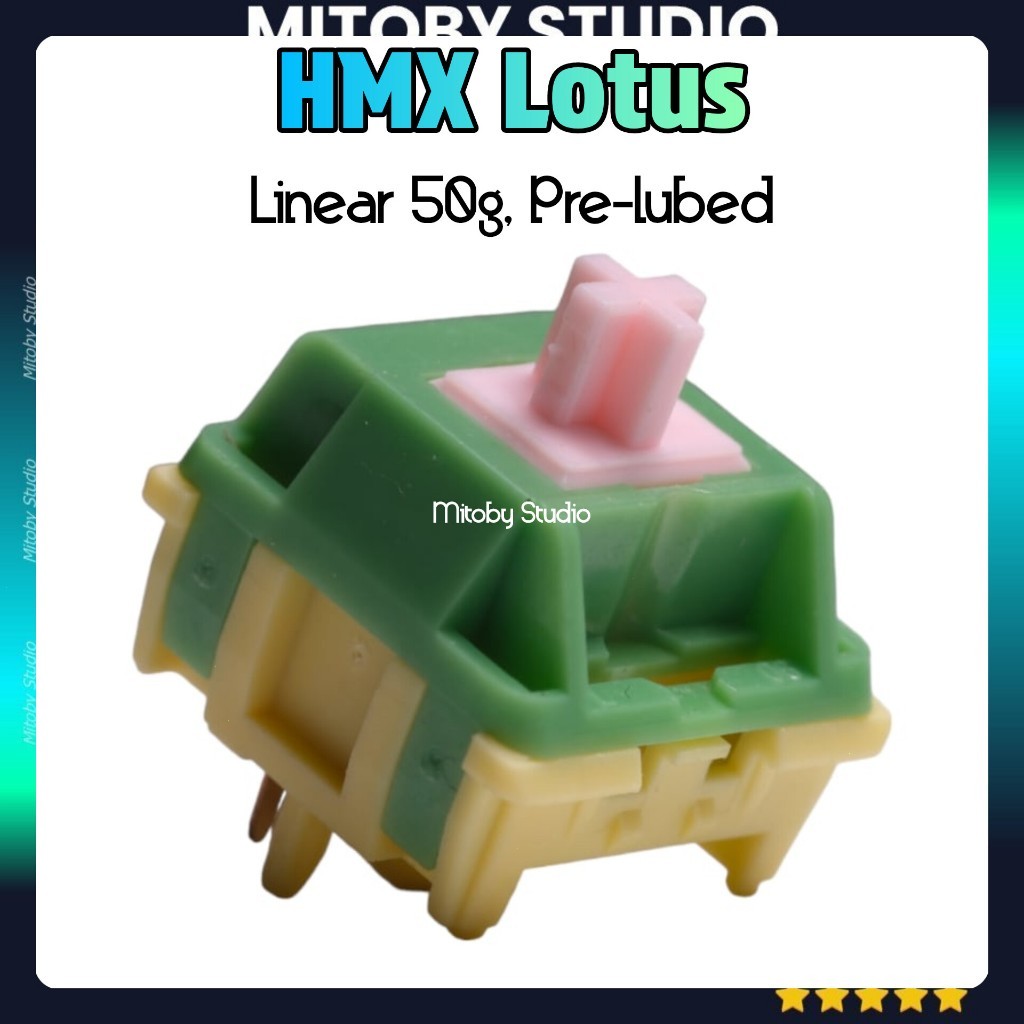 Công tắc HMX Lotus linear switch pre-lubed mượt âm hay bàn phím cơ ...