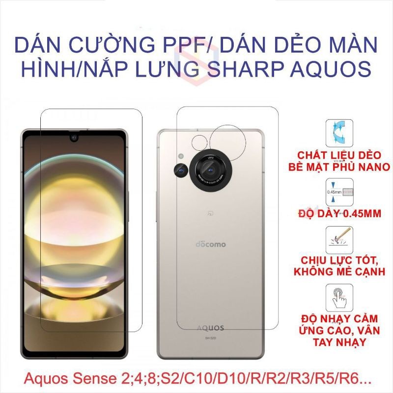 ( Sharp Aquos R8s/Sense8/Zero 2...)Dán PPF chống xước màn hình Sharp Aquos Zero 2 VTstore ...