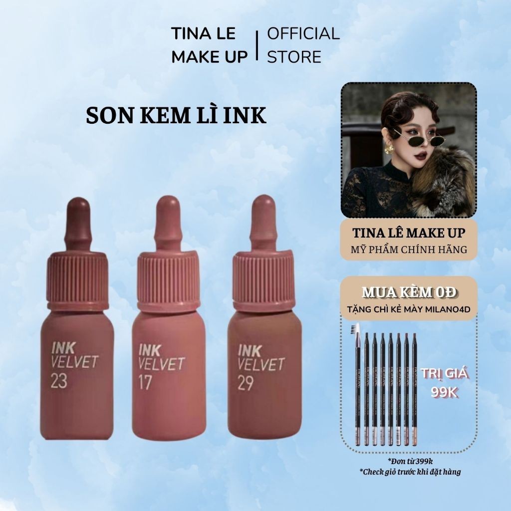 Son Ink Son kem lì Peripera Ink Velvet chất nhung mịn, màu sắc xu hướng ...