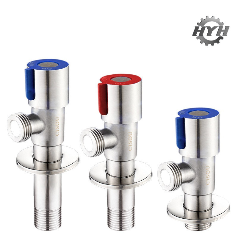 [Hyh] Van góc mở rộng 20mm 4 điểm Máy nước nóng vệ sinh gia đình bằng thép không gỉ 304 1 / 2 ...