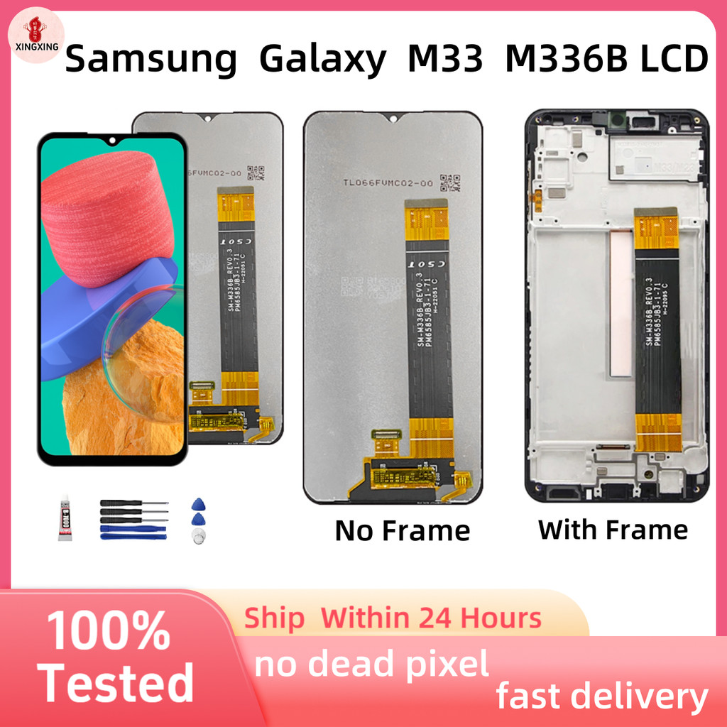Có Khung Cho Samsung Galaxy M33 M336B Màn Hình LCD Màn Hình Cảm Ứng Có ...