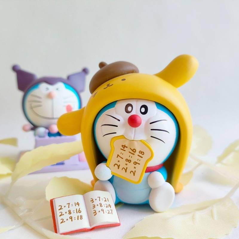 Doraemon Blind Box Modified Sanrio Pokonyan Cute Desktop Decoration ...