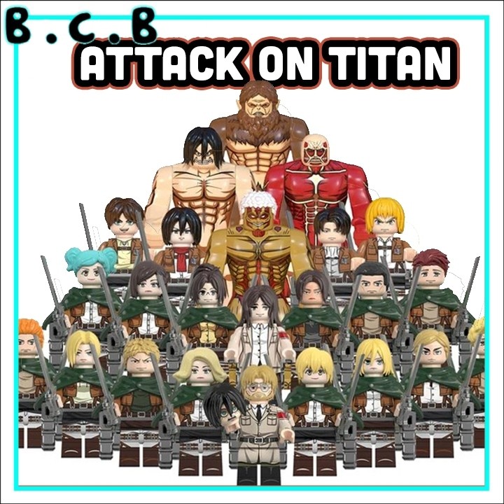 Attack on Titan Nhân Vật Nhỏ Đại chiến Titan Khổng lồ Mô hình Anime ...