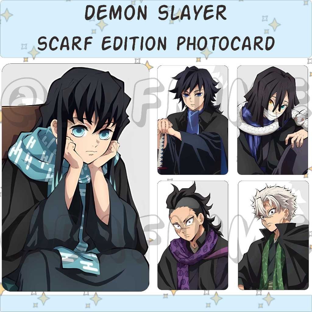 DEMON SLAYER KIMETSU NO YAIBA SCARF EDITION PHOTOCARD - Card Unofficial ...