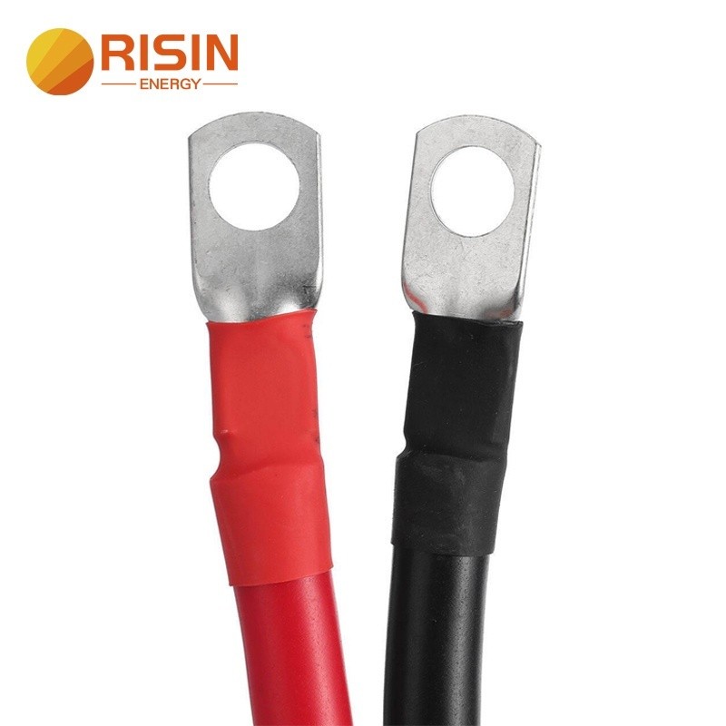 Cao Dòng Điện 35mm2 50mm2 Cáp Pin Dây PVC 2AWG 1AWG M8 M10 Cáp Lug Sử ...