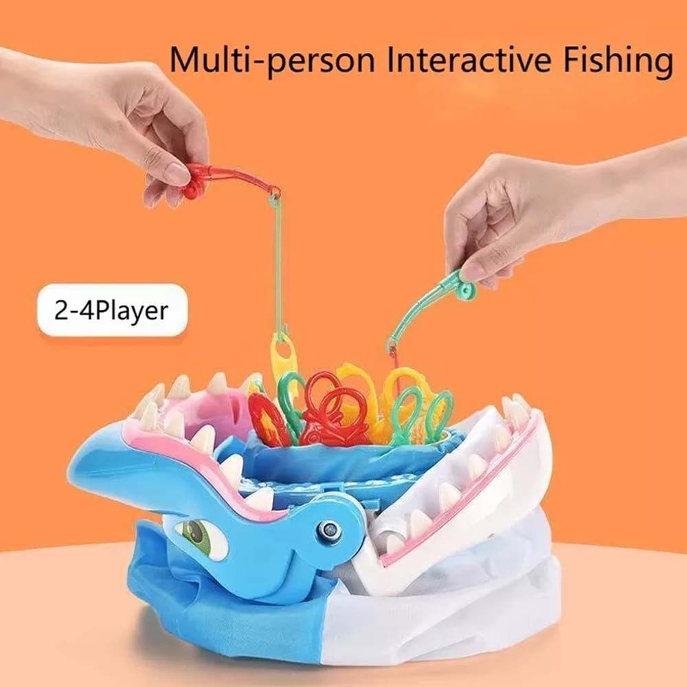 Shark Bite Game Funny Plastic Shark Interactive Fishing Game Watch Your ...
