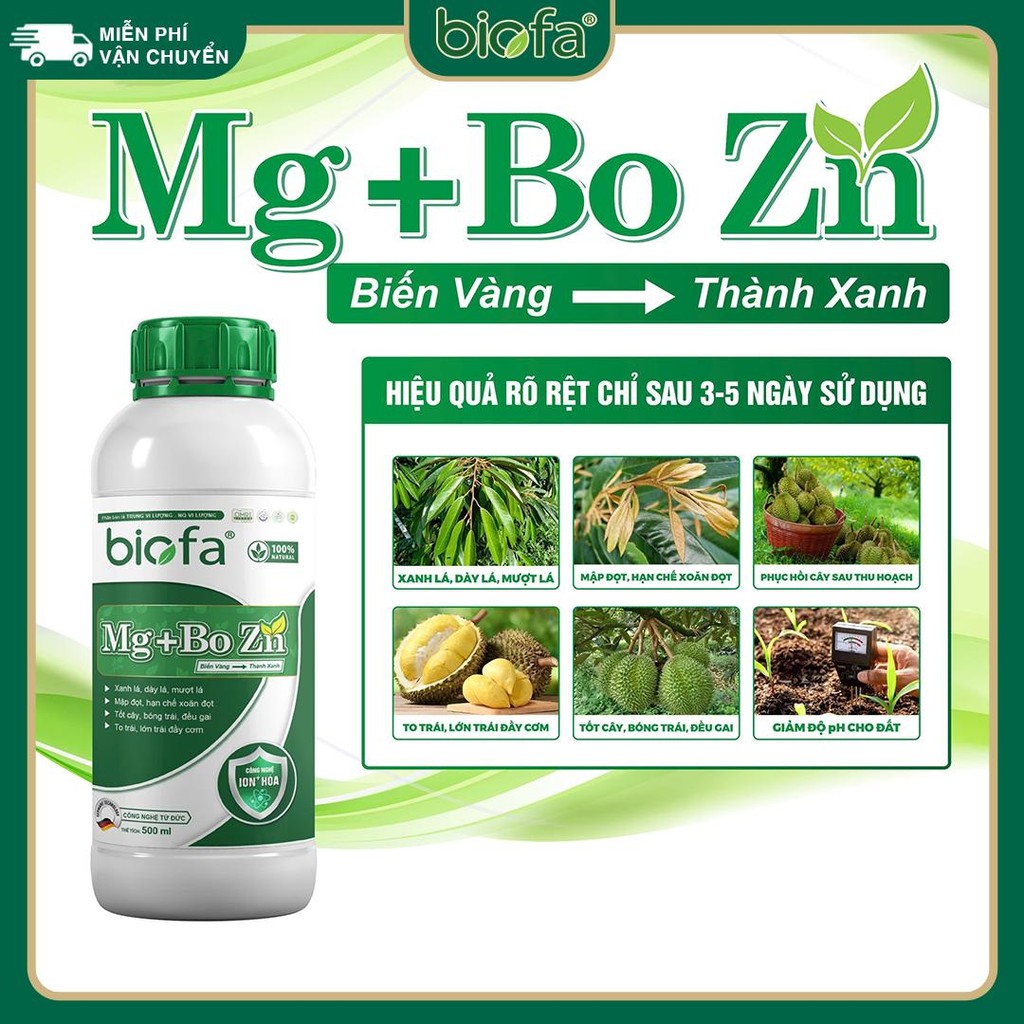 (MUA 1 TẶNG 1)Chuyển Vàng Thành Xanh Giúp Thúc Chồi Mập Mạp, Cây Xanh Cứng Cáp Khỏe Mạnh BIOFA ...