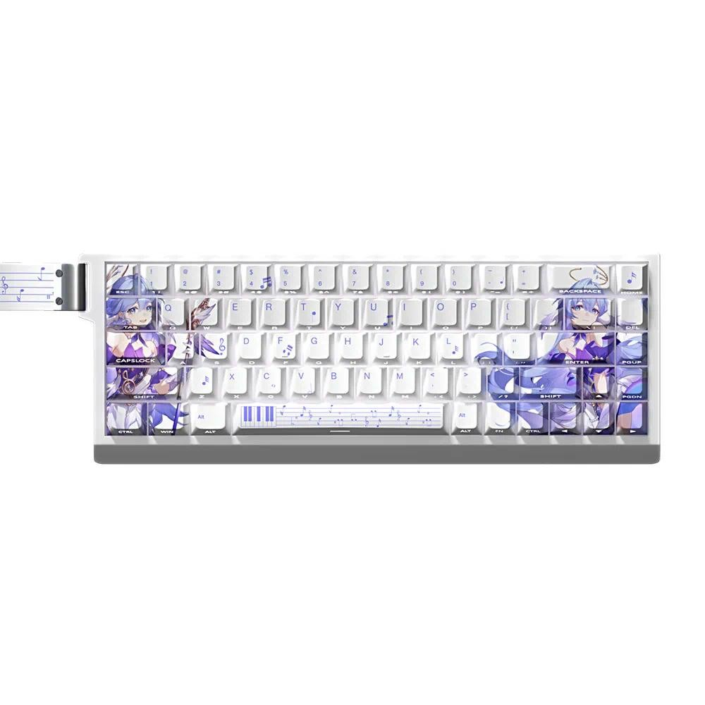 Robin Keycap Cherry Profile PBT Letter Truyền ánh sáng khắc bên Wooting ...