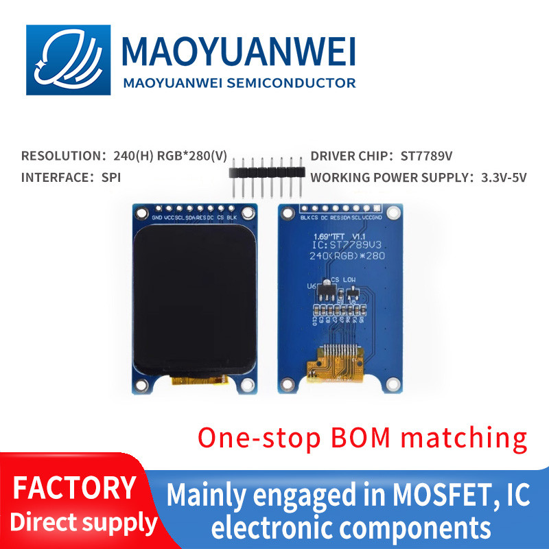 1 Chiếc 6cm Màu TFT HD IPS Mô Đun LCD 240X280 SPI Giao Diện Module ...