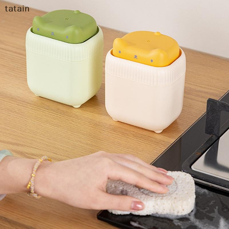Tatain Cat Shape Soap Dispenser Thoát nước độc lập Dễ dàng làm sạch Hộp ...